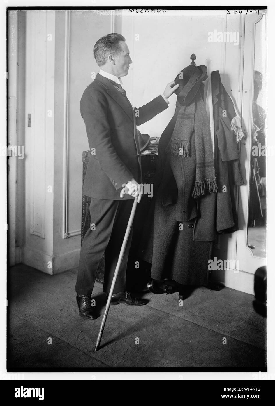 Johnson [with hat & cane] Stock Photo - Alamy