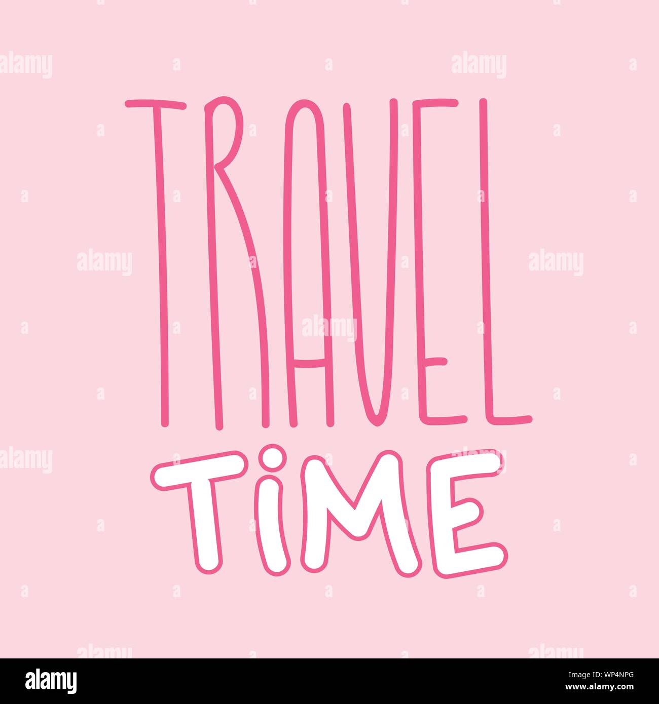 Travel lettering illustration text for inspiration template Stock ...