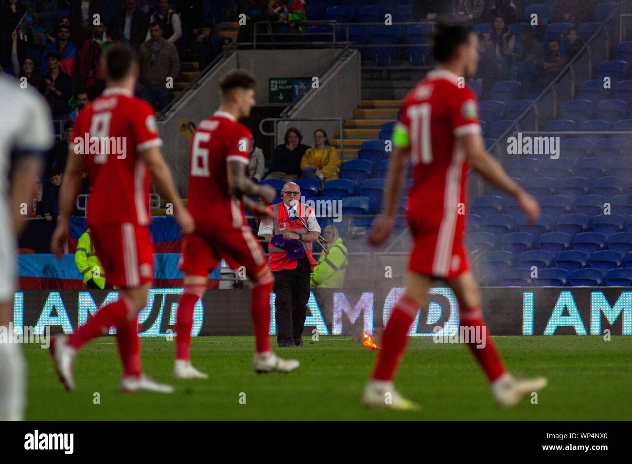 Football match flare hi-res stock photography and images - Alamy