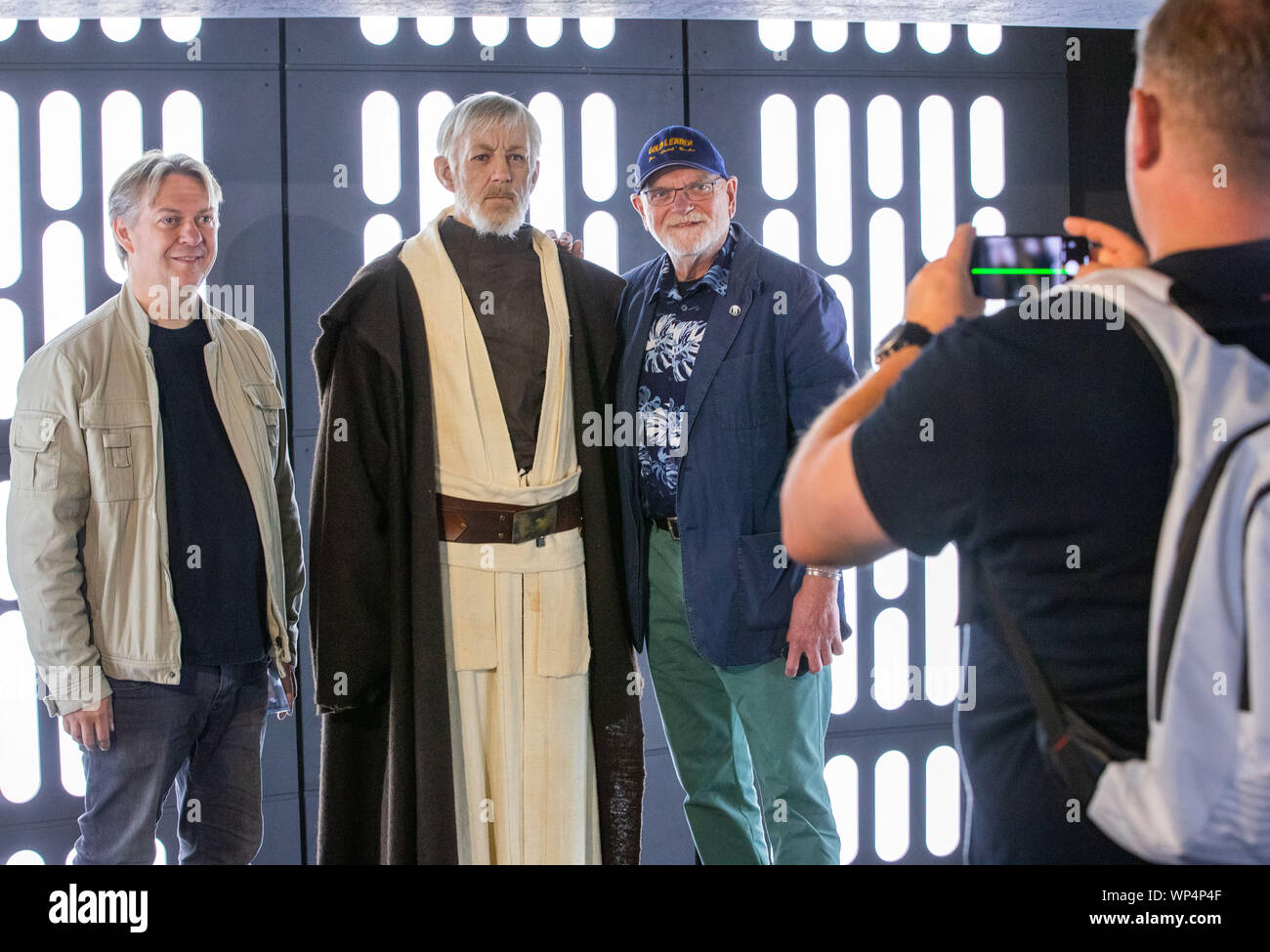 Dassow, Germany. 07th Sep, 2019. The American actor Angus MacInnes (r ...
