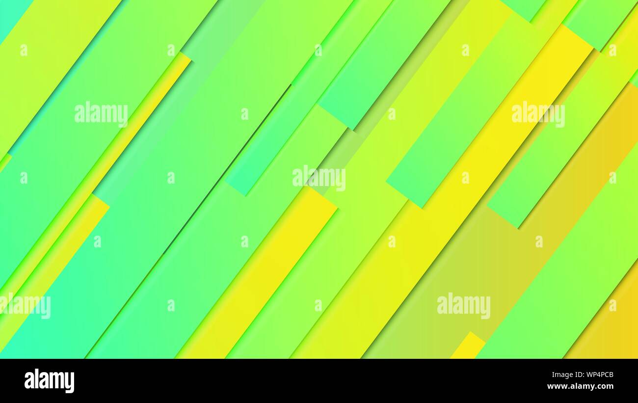 abstract geometric background line with color gradient green and yellow ...