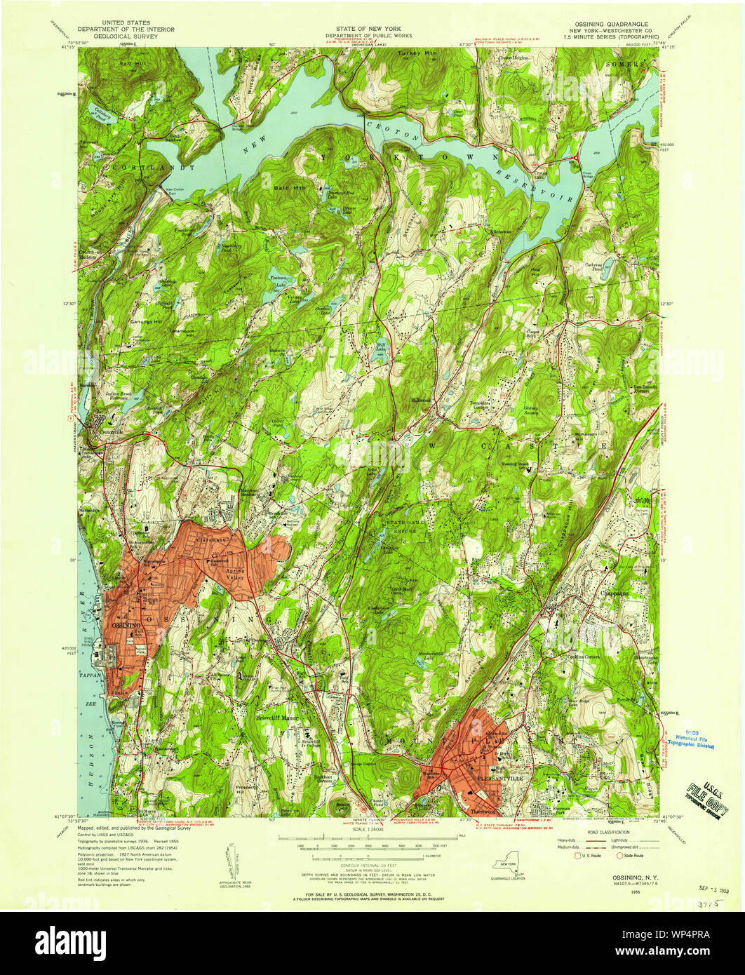 Map of ossining new york hi-res stock photography and images - Alamy