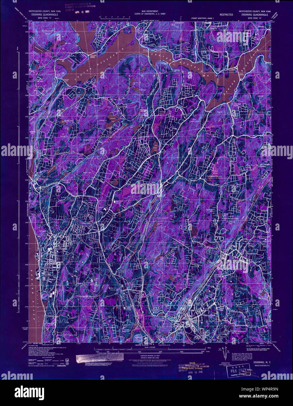 Map of ossining hi-res stock photography and images - Alamy