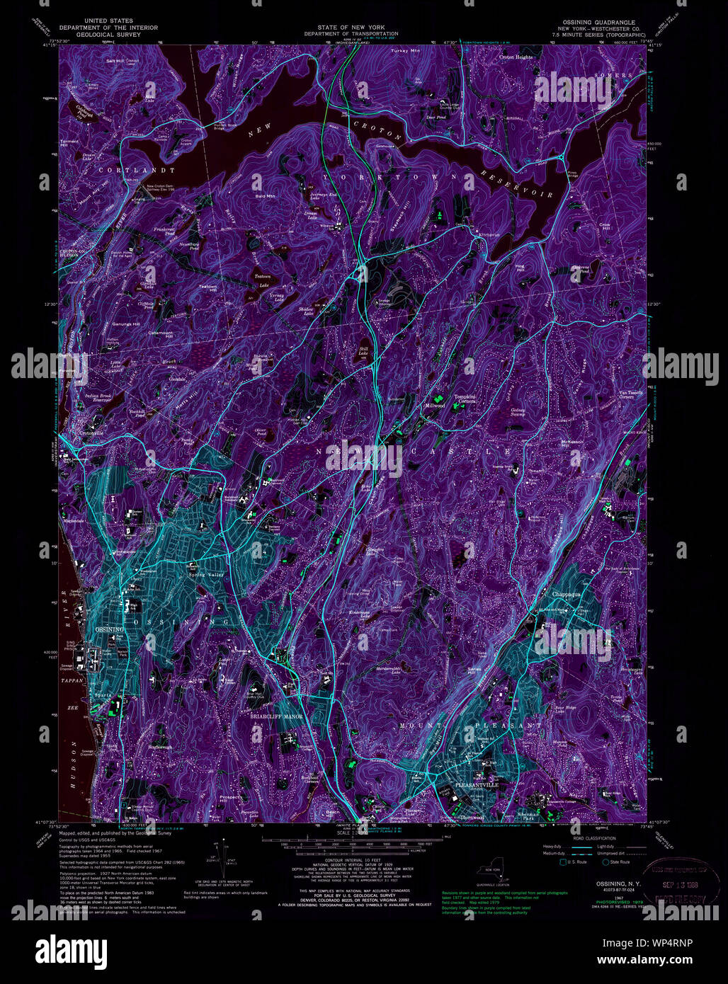 Map of ossining hi-res stock photography and images - Alamy