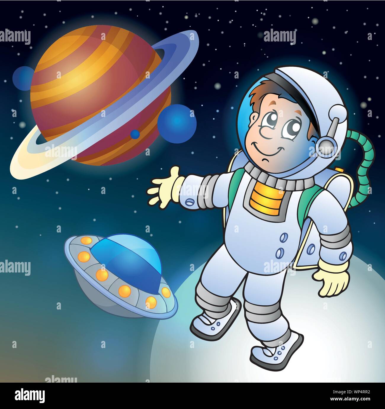 Space helmet planet cosmos Stock Vector Images - Alamy