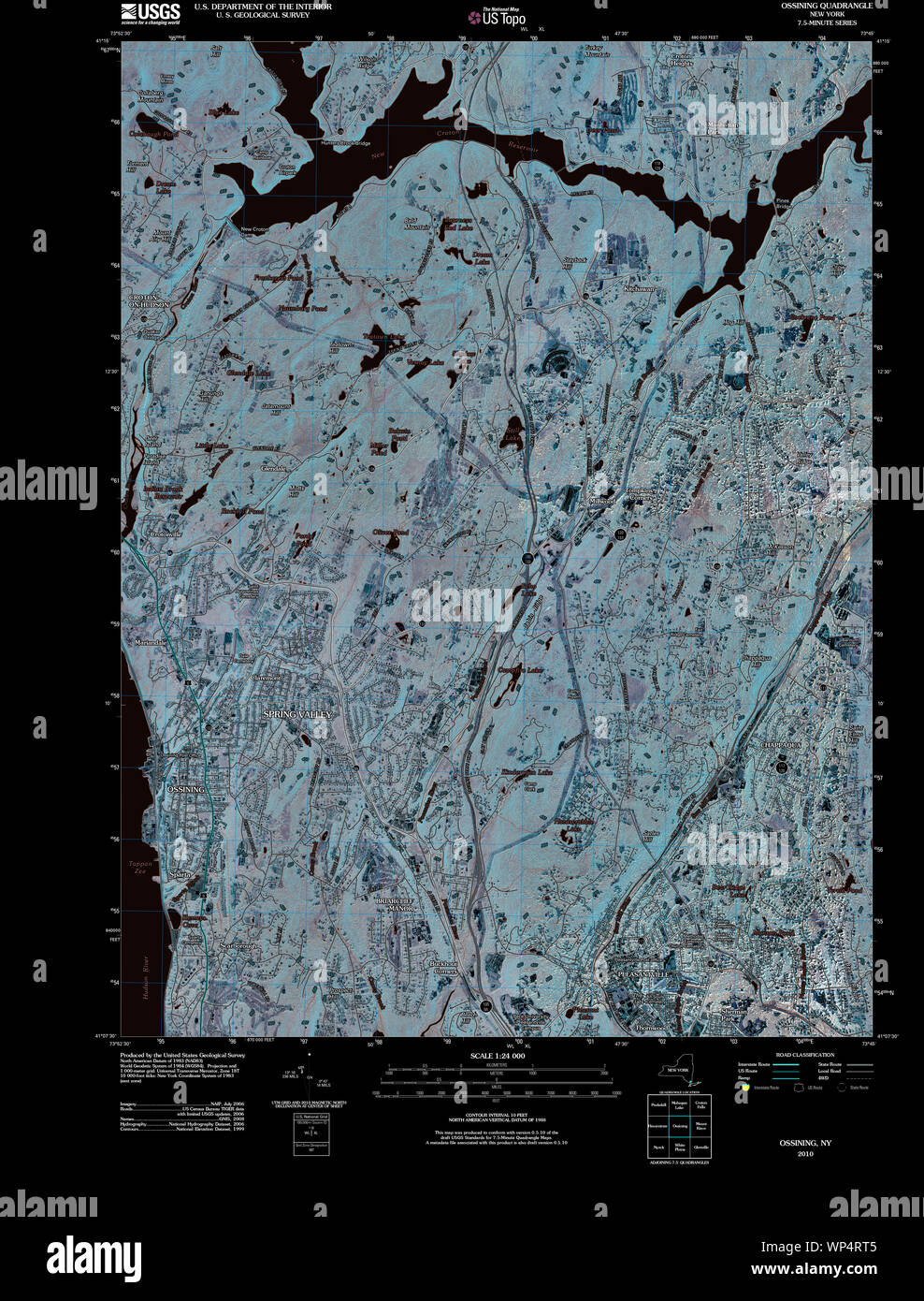 Map of ossining new york hi-res stock photography and images - Alamy