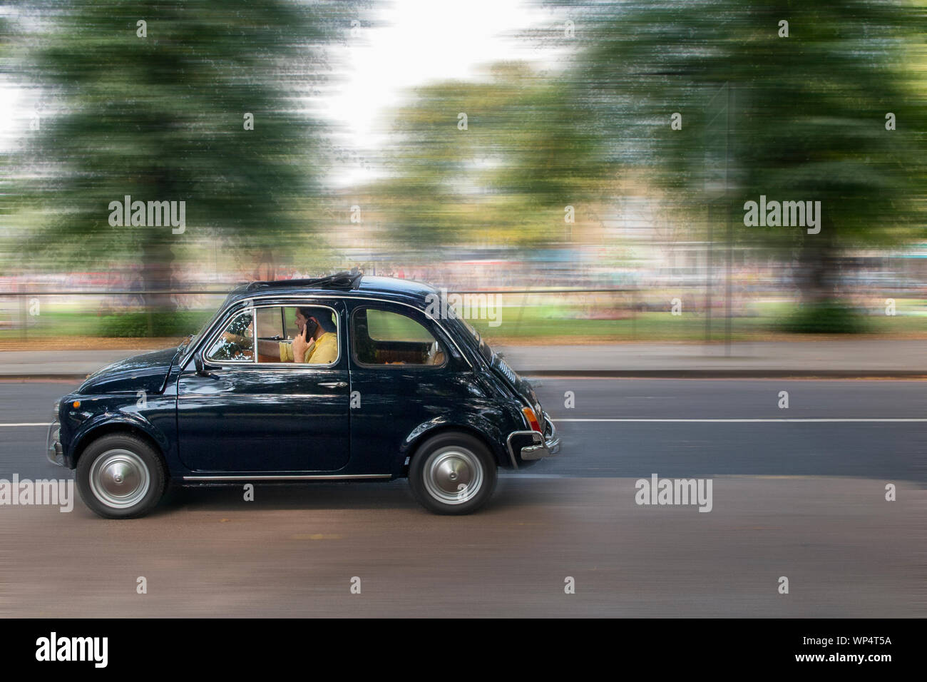 Driving vintage fiat 500 hi-res stock photography and images - Alamy