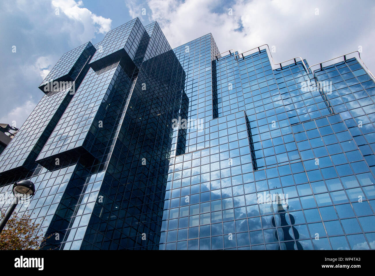 The iconic blue Northern & Shell Building, 10 Lower Thames Street in ...