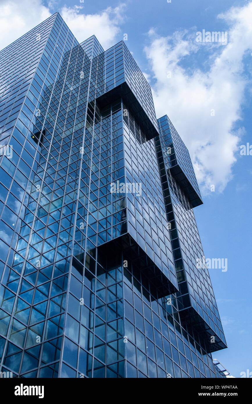 The iconic blue Northern & Shell Building, 10 Lower Thames Street in ...