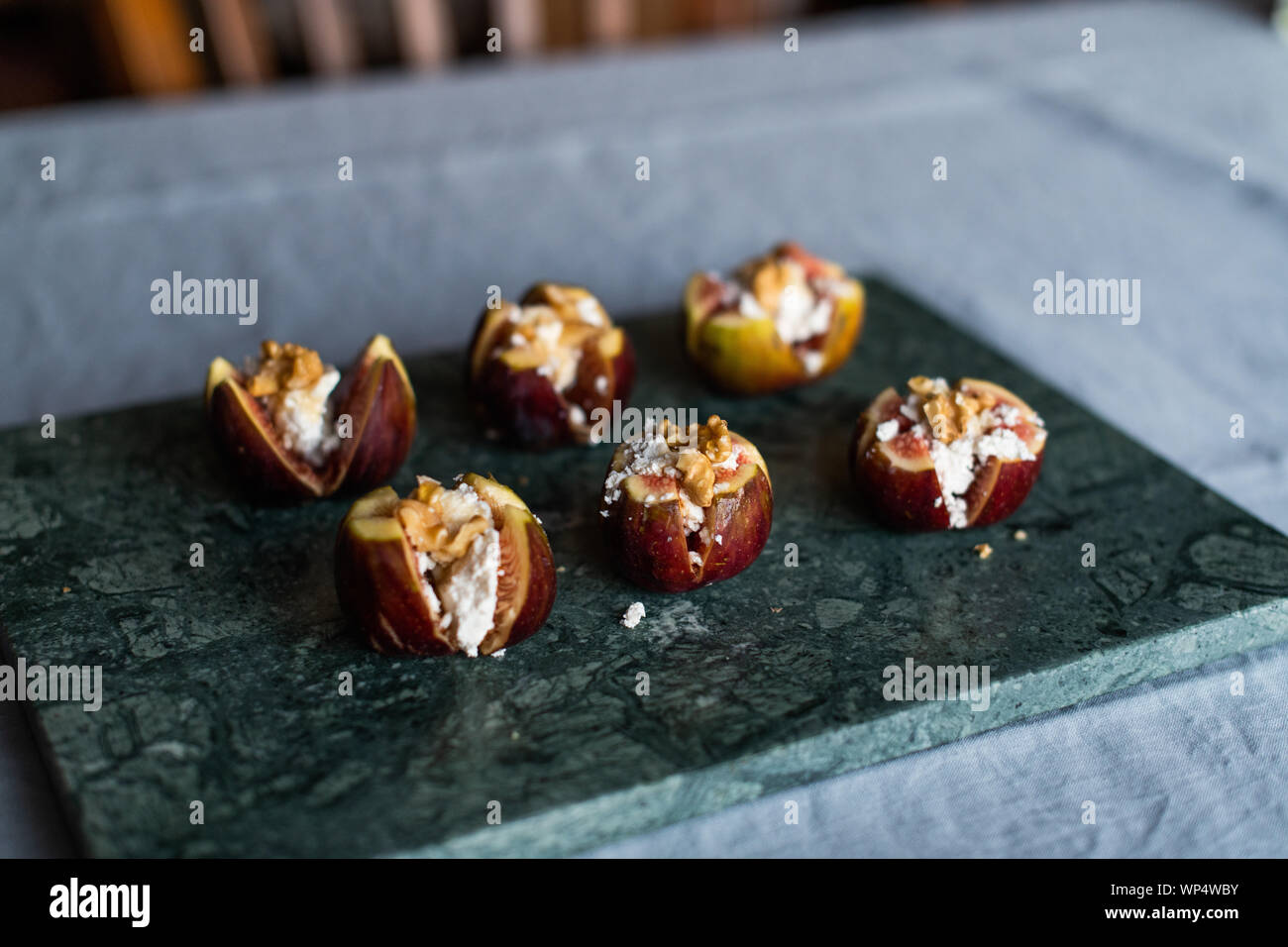 Fig stuffed with walnut hi-res stock photography and images - Alamy