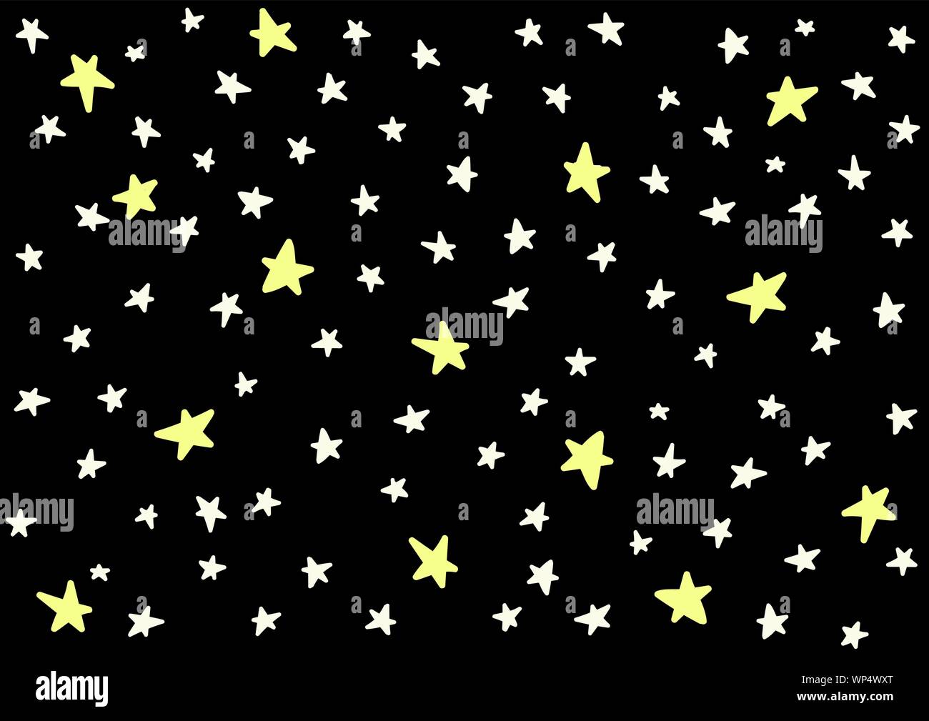 Star night pattern template baby children kids Stock Vector Image & Art ...