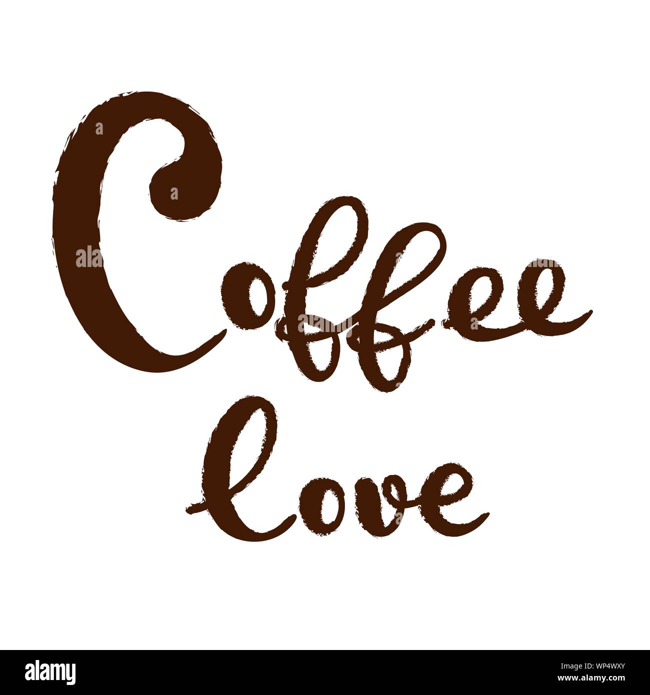 Coffee typography lettering sign logo design template Stock Vector ...