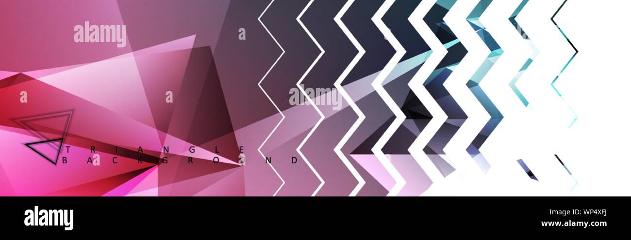 Abstract vector triangle background with colorful gradient. Vector EPS ...