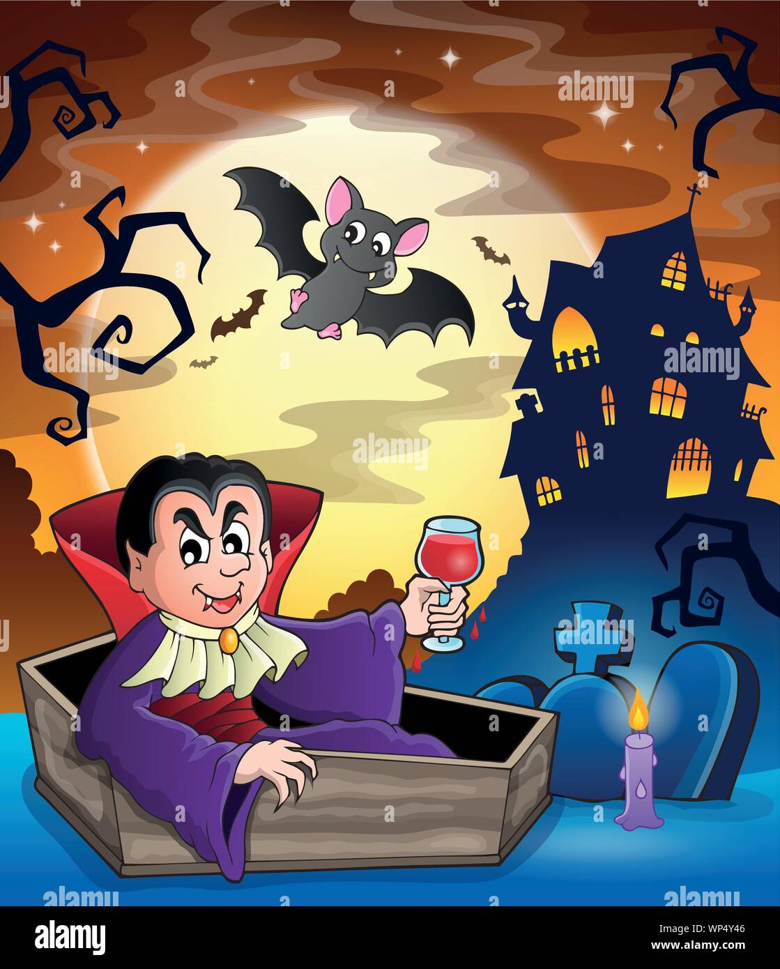Vampire theme image 2 Stock Vector Image & Art - Alamy