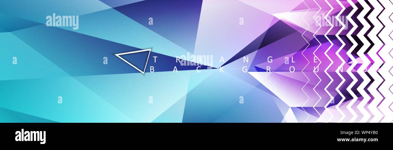 Abstract vector triangle background with colorful gradient. Vector EPS ...