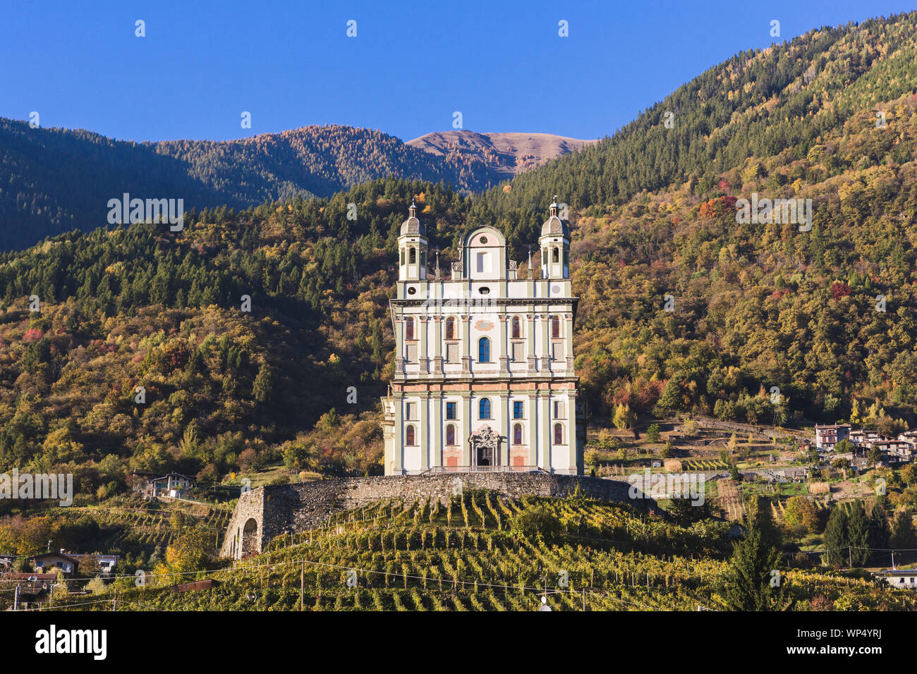 Santa Casa of Tresivio - Religious church in Valtellina Stock Photo - Alamy