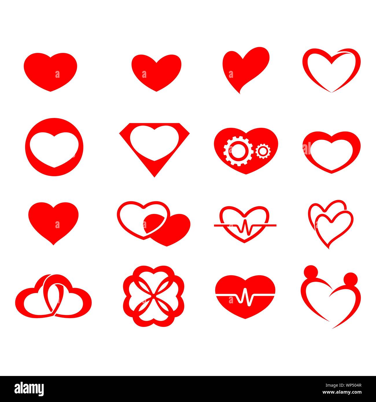 heart icon Logo element illustration Stock Vector Image & Art - Alamy