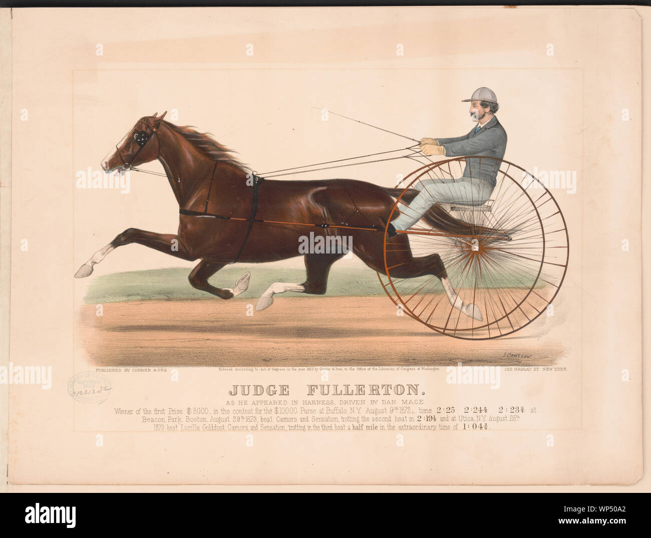 Judge Fullerton: as he appeared in harness, driven by Dan Mace Stock ...