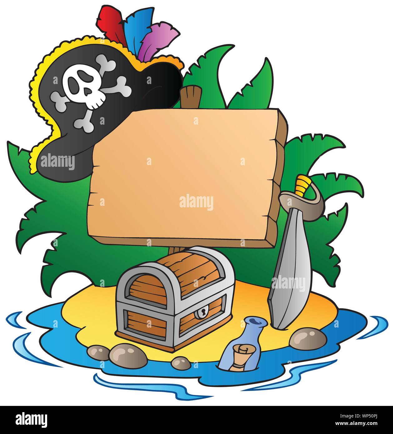 Pirate Treasure Map Clipart