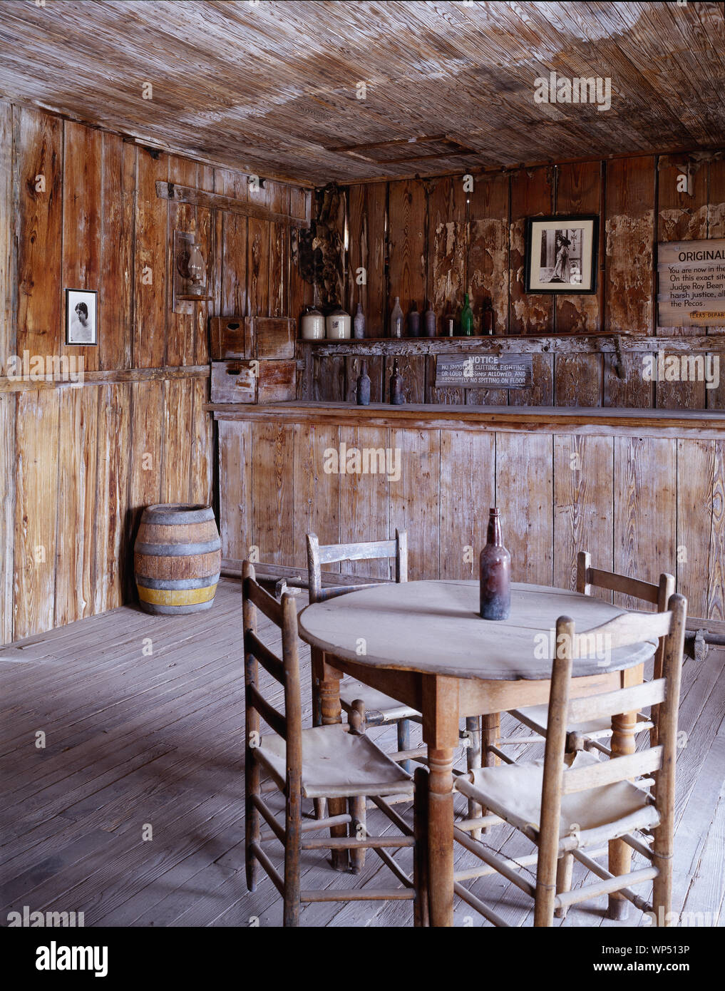 Judge Roy Bean's Saloon, Langtry, Texas Stock Photo - Alamy