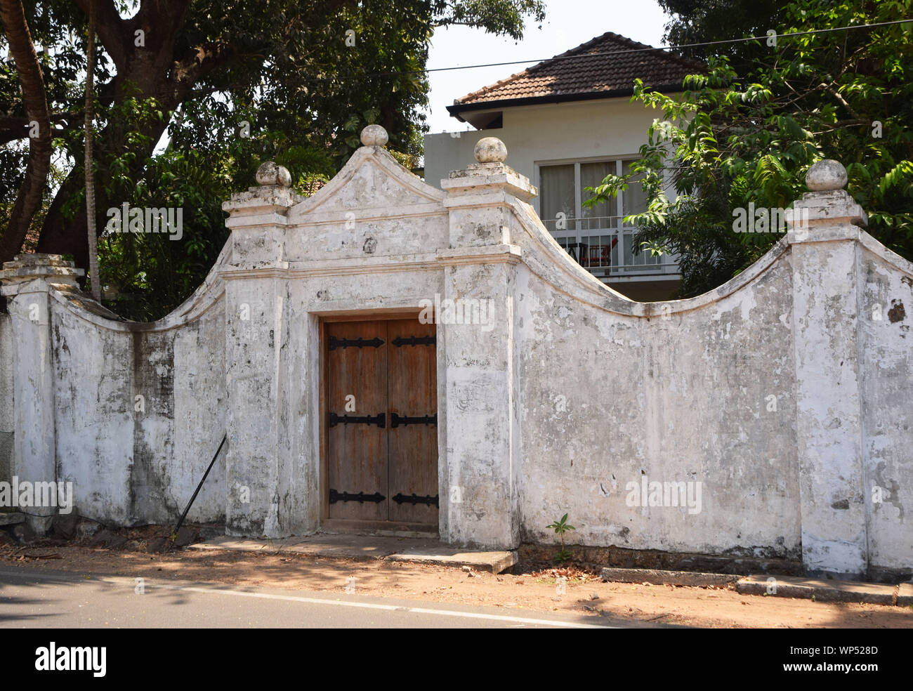 exterior wall of house, cochin, kerala, india Stock Photo - Alamy