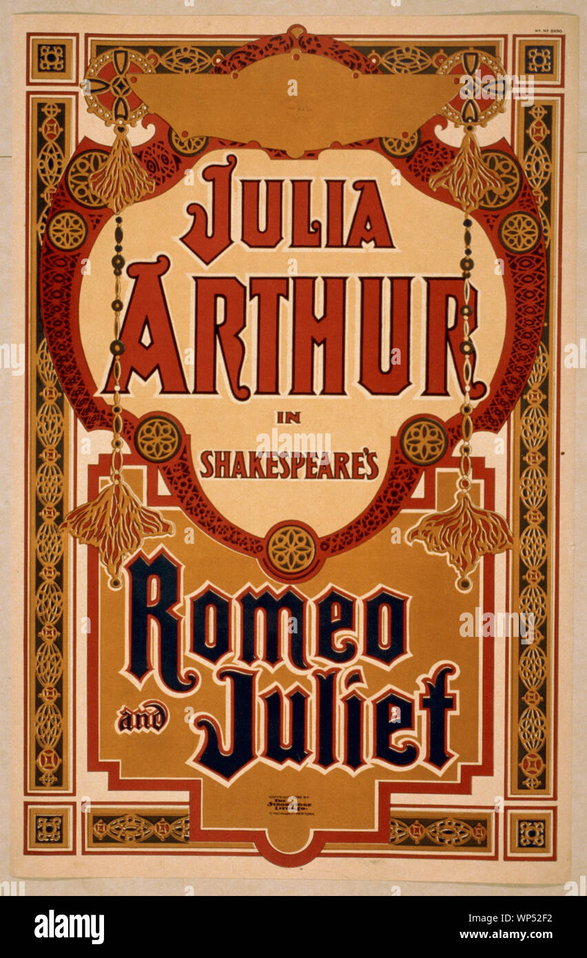 Julia Arthur in Shakespeare's Romeo and Juliet Stock Photo - Alamy