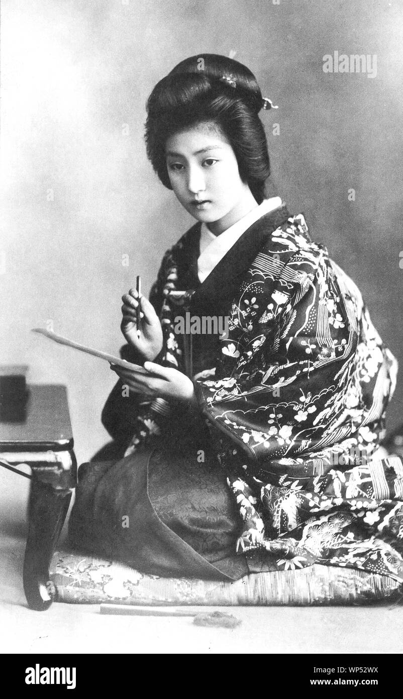 [ 1920s Japan - The Geisha Hamayuu ] — The geisha Hamayuu (濱勇) in ...