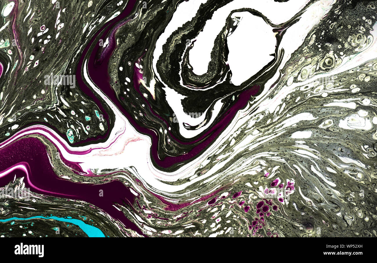 Colorful Abstract Acrylic Painting Stock Photo - Alamy