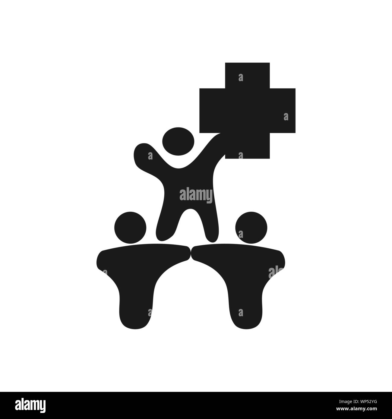 Commitment Teamwork Together Black Logo Stock Vector Image & Art - Alamy