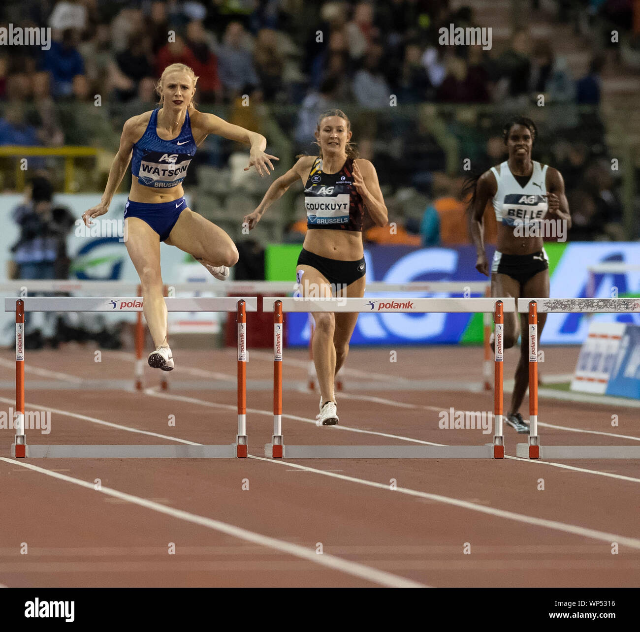 Brussels, Belgium. 06th Sep, 2019. Sage Watson (L) in action during the ...
