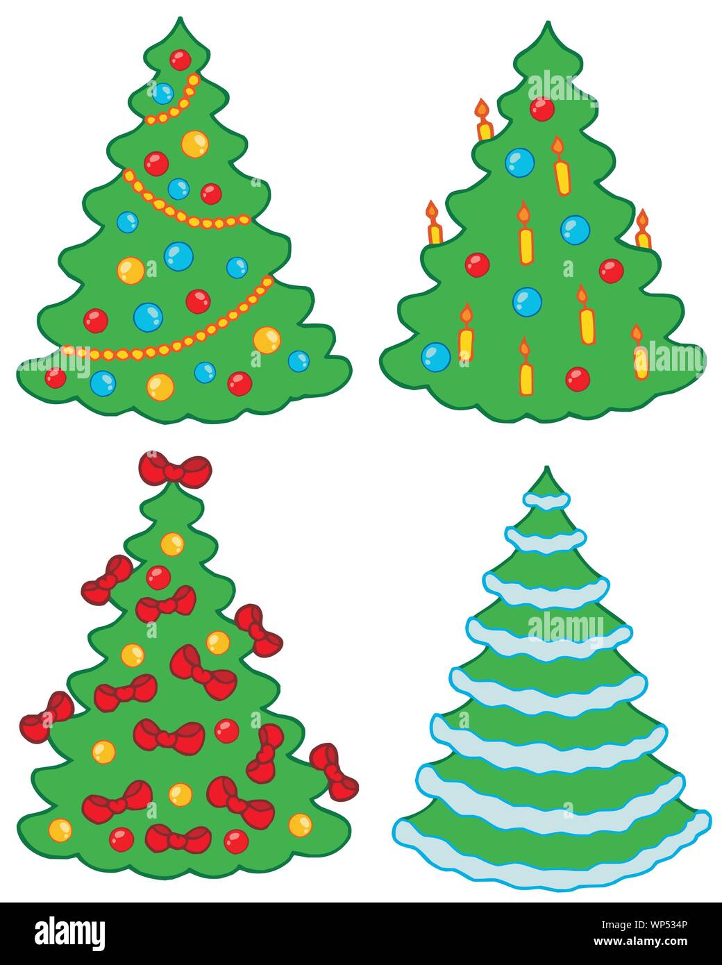 Various Christmas trees Stock Vector Image & Art - Alamy