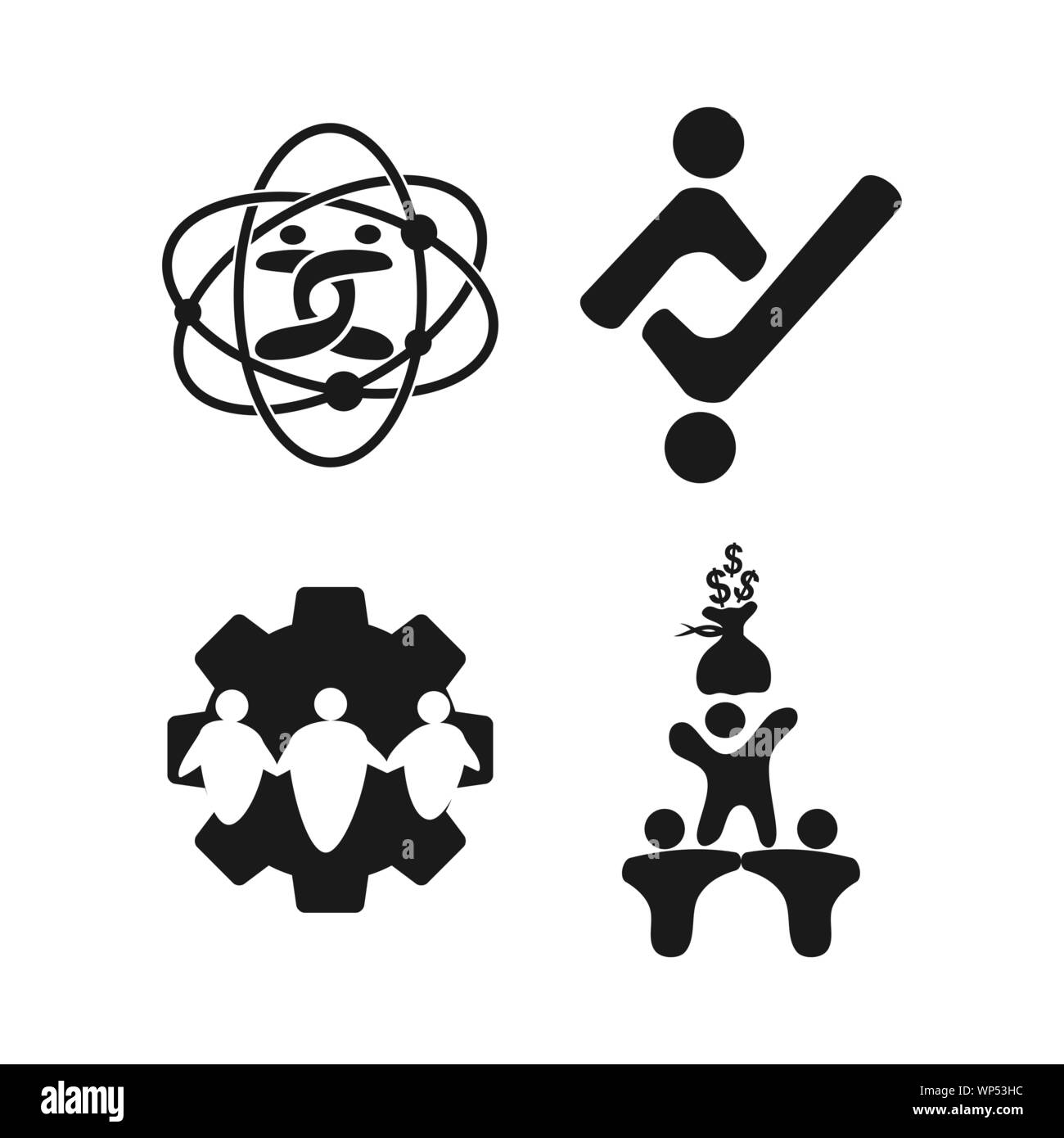 Commitment Teamwork Together Black Logo Stock Vector Image & Art - Alamy