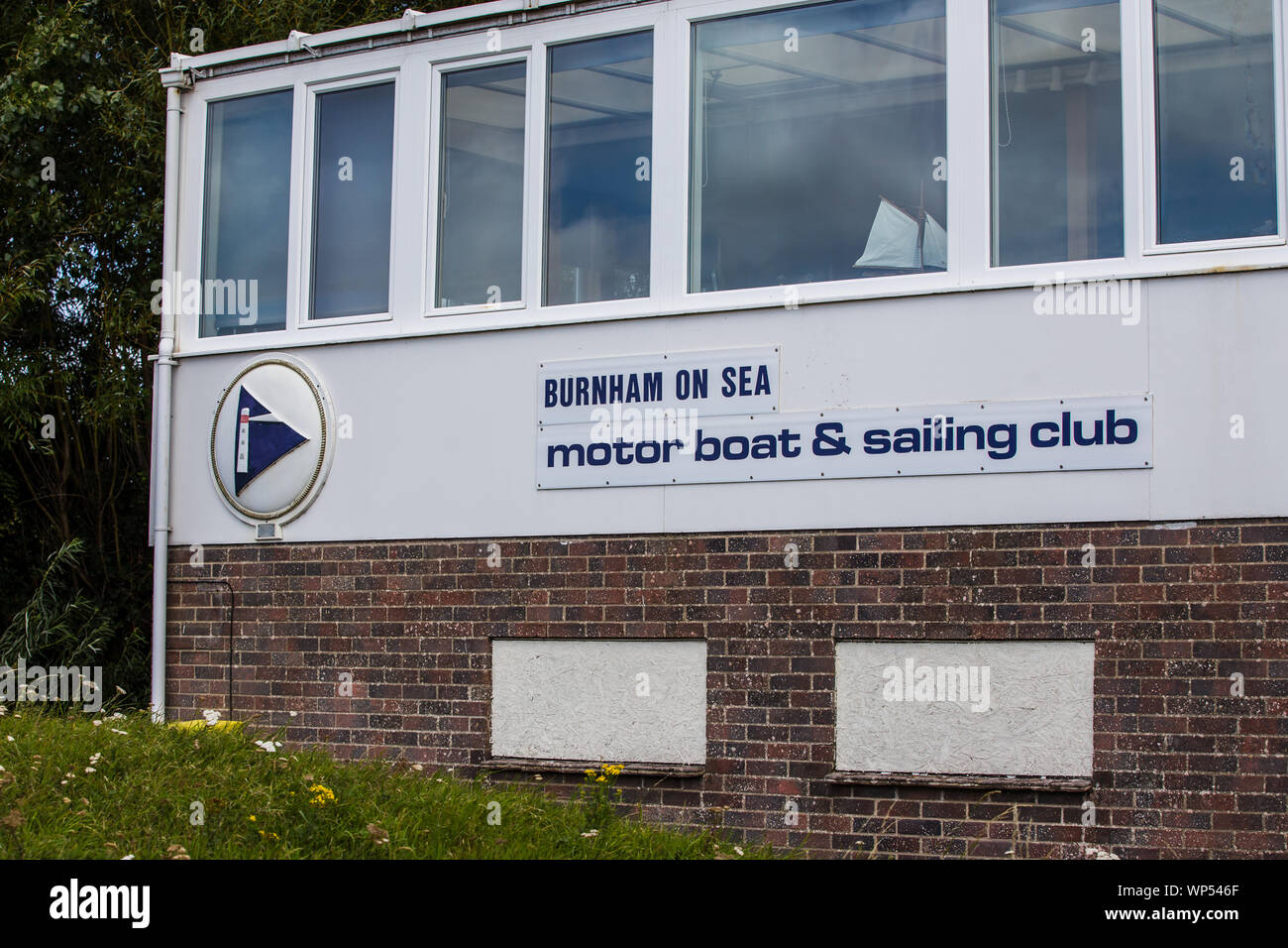 Burnham on sea Motor boat and Sailing Club, Somerset, UK Stock Photo ...