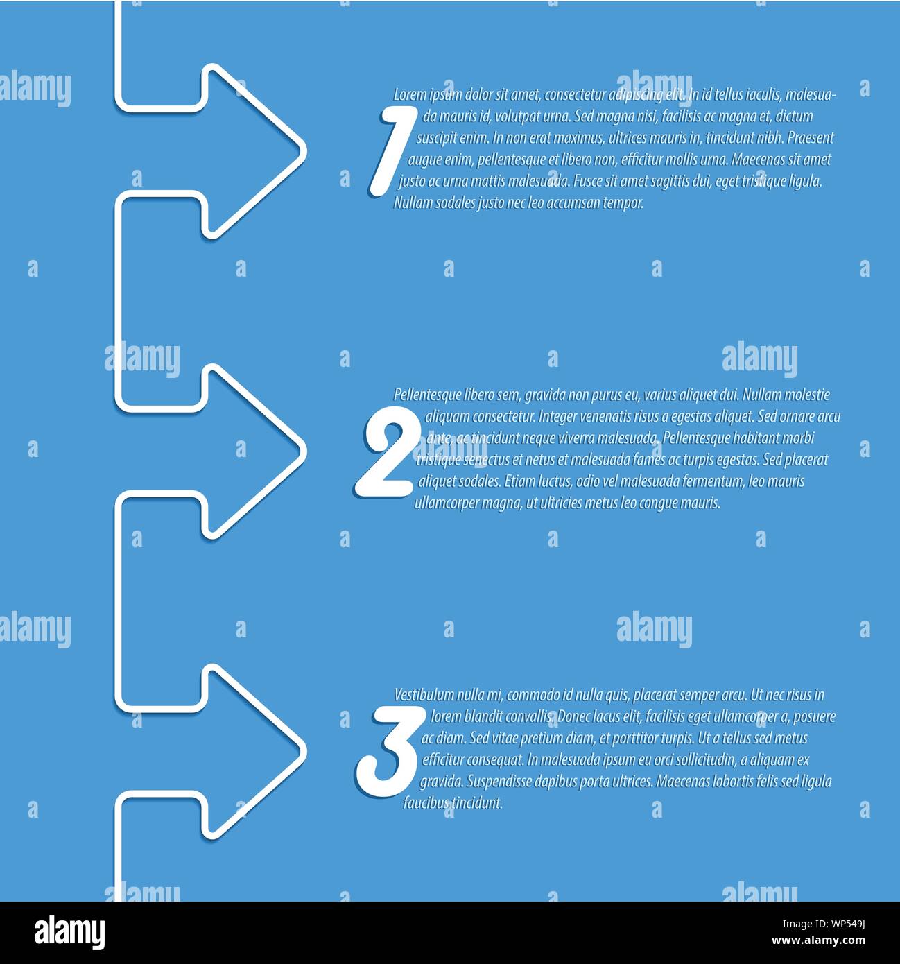 Simple infographic with white arrows and grades Stock Vector Image ...