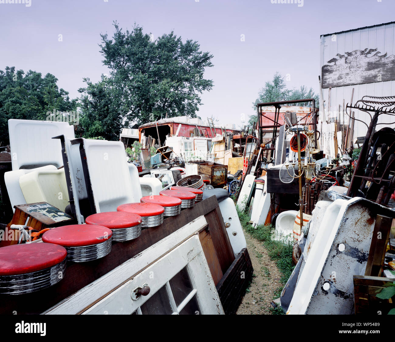 Junkyard lunch counter stools Stock Photo - Alamy