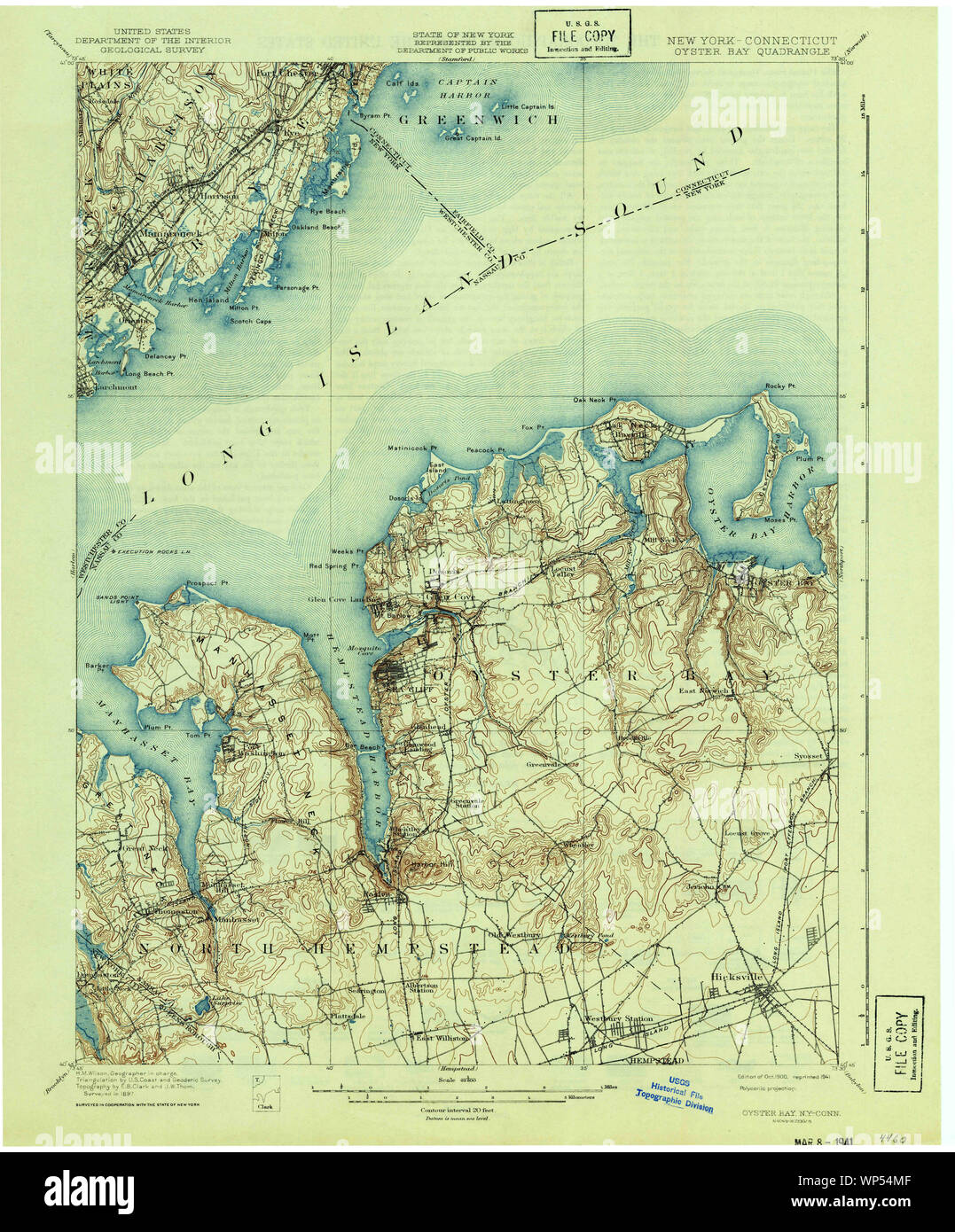 Map of oyster bay new york hi-res stock photography and images - Alamy
