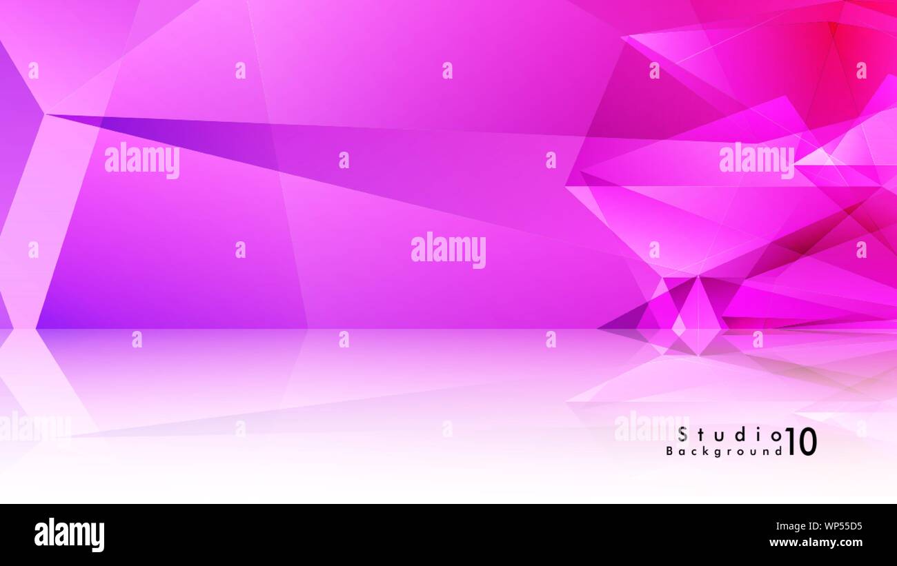 Vector studio background. abstract triangles with colorful gradients ...