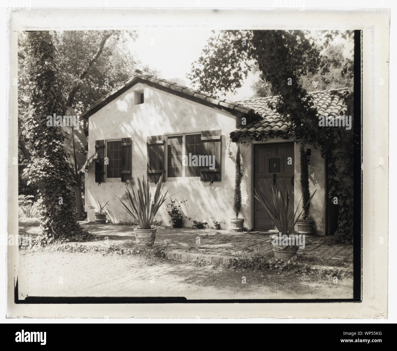 Justin B. Alexander house, Montecito, California. Entrance door Stock ...