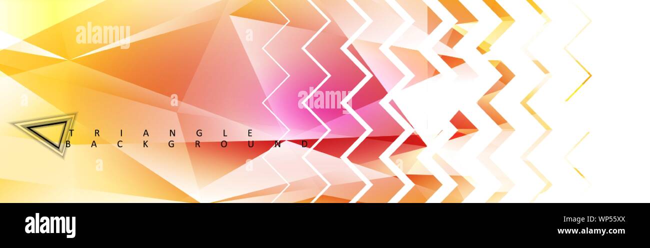 Abstract vector triangle background with colorful gradient. Vector EPS ...