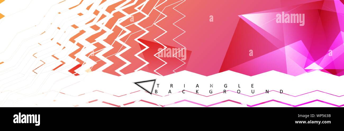 Abstract vector triangle background with colorful gradient. Vector EPS ...