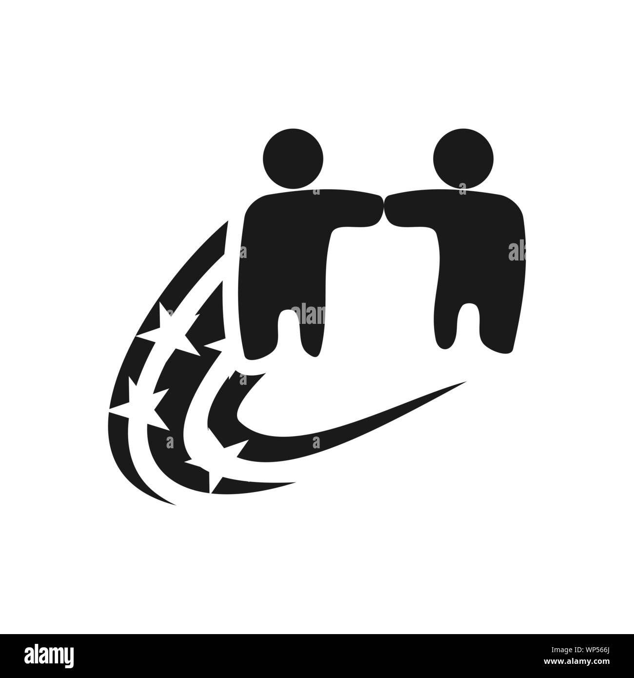 Commitment Teamwork Together Black Logo Stock Vector Image & Art - Alamy