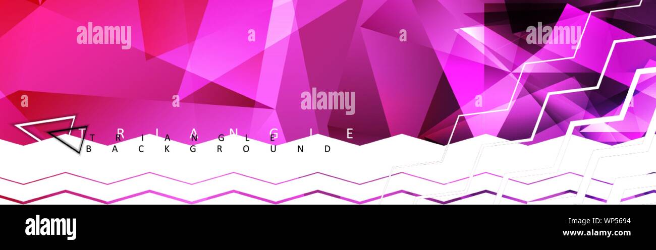 Abstract vector triangle background with colorful gradient. Vector EPS ...