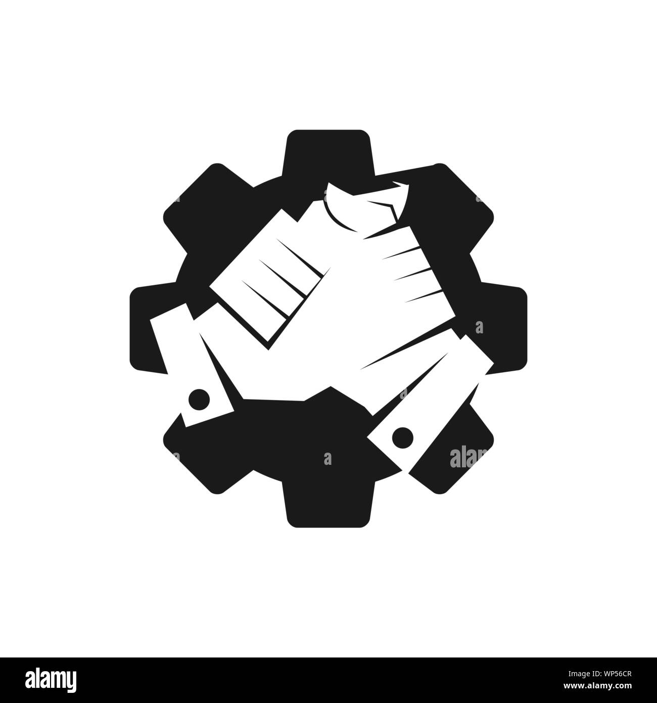 Commitment Teamwork Together Black Logo Stock Vector Image & Art - Alamy