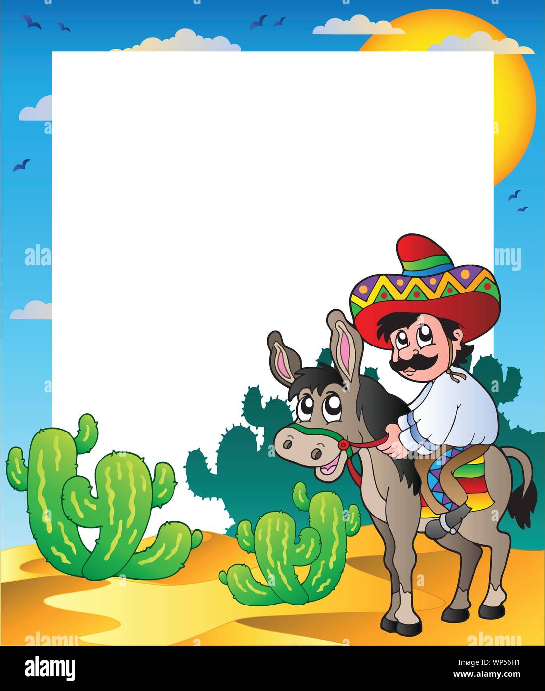 Traditional donkey ride Stock Vector Images - Alamy