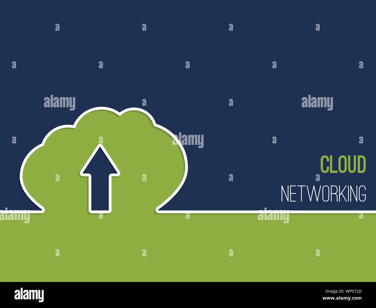 Cloud network advertising background Stock Vector Image & Art - Alamy