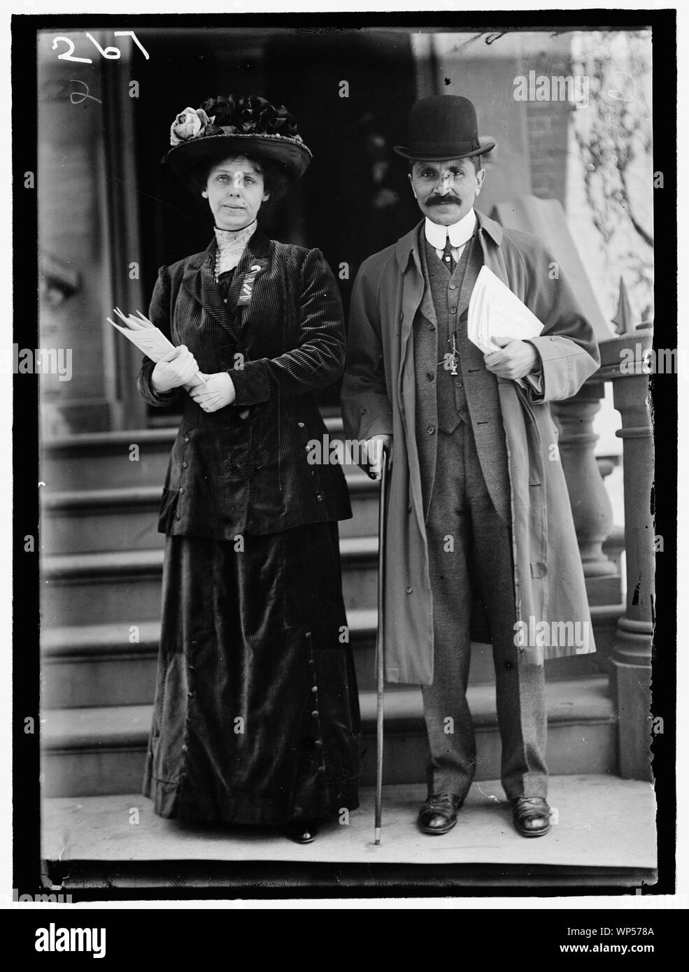 KHAN, MIRZA ALI KULI. CHARGE OF PERSIA. WITH MME. KHAN Stock Photo - Alamy