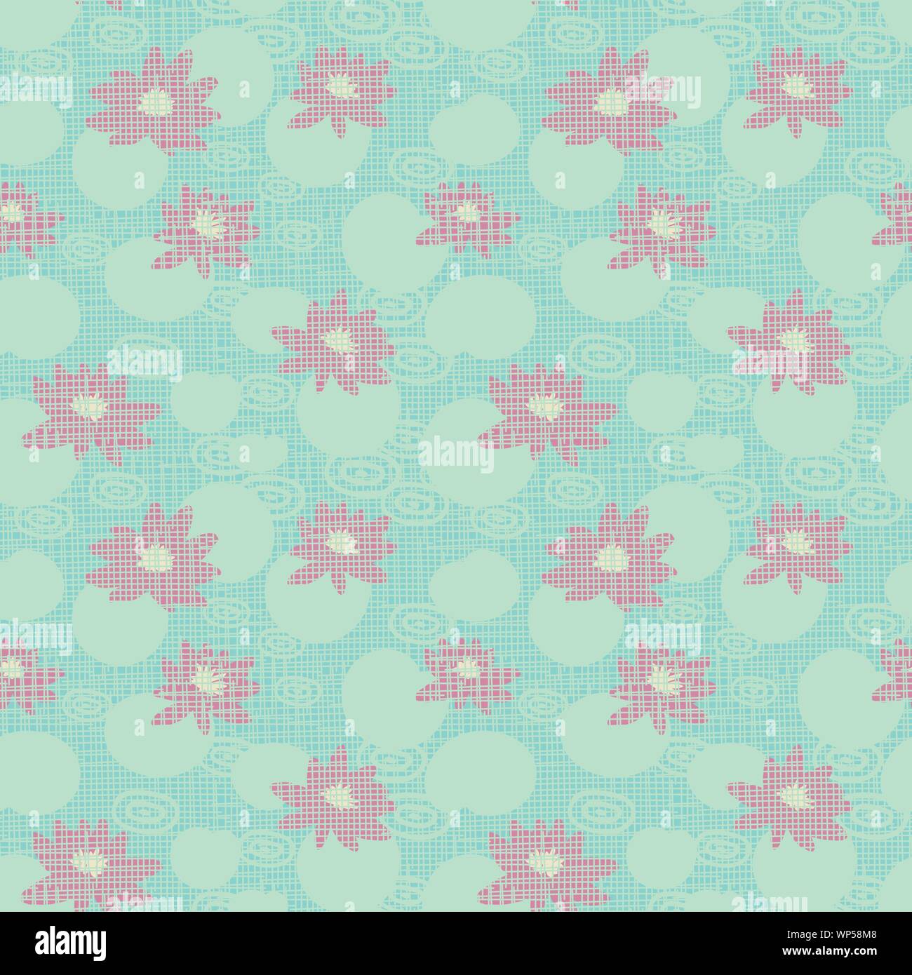 Water lilies surface in Stock Vector Images - Alamy