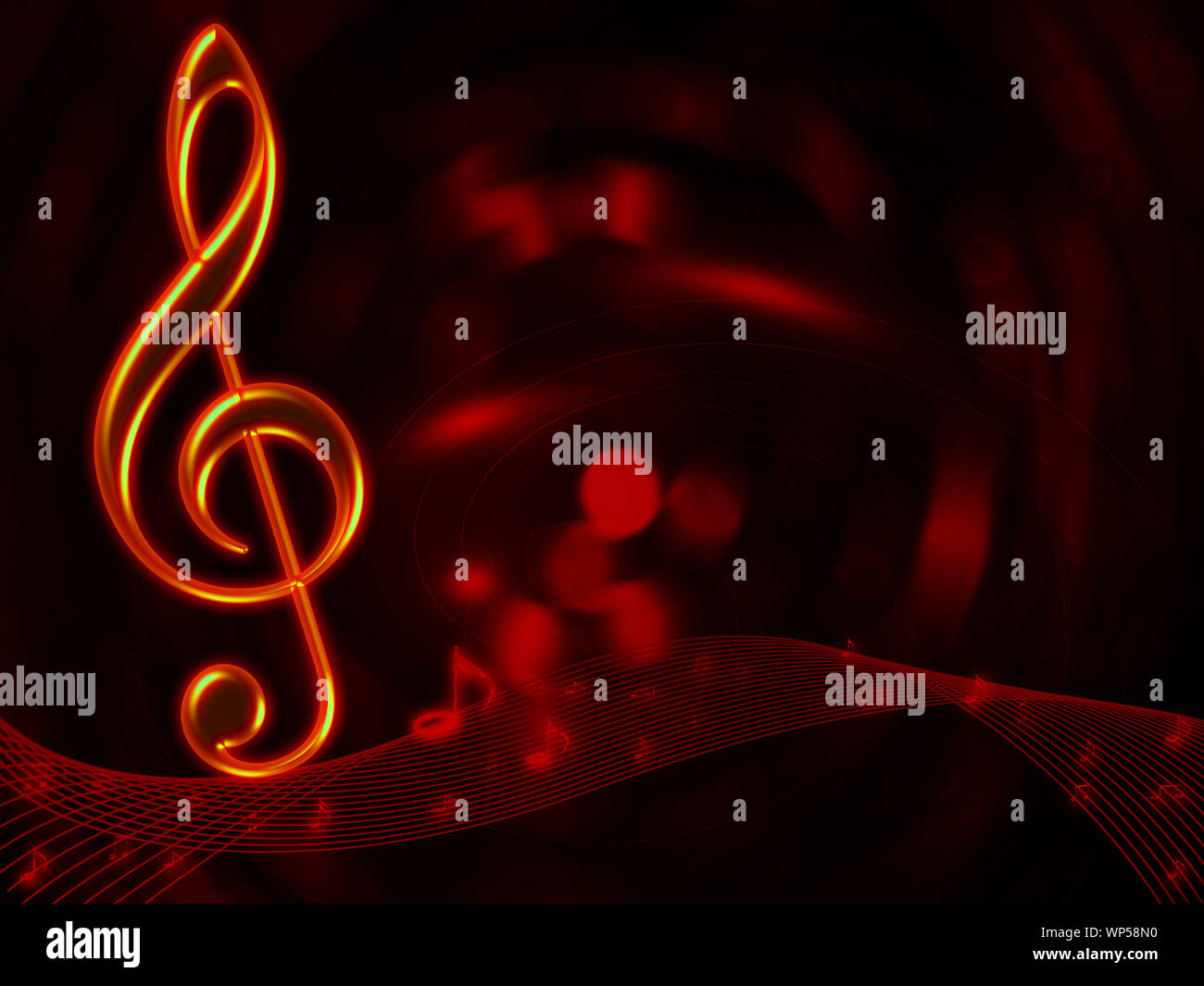 Musical notes abstract background for art design Stock Photo - Alamy