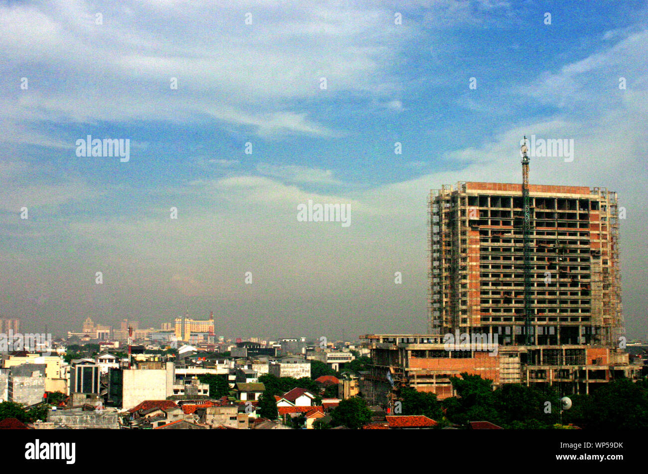Building construction in Jakarta Indonesia Stock Photo - Alamy