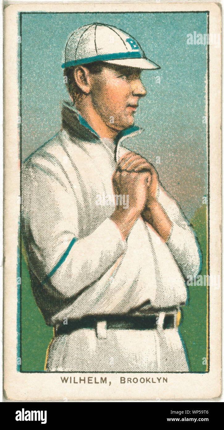 Kaiser Wilhelm, Brooklyn Superbas, baseball card portrait Stock Photo ...